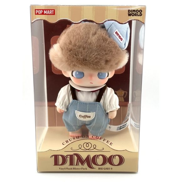 POP MART Dimoo World Crush on Coffee Vinyl Plush Blister Pack AUTHENTI ...